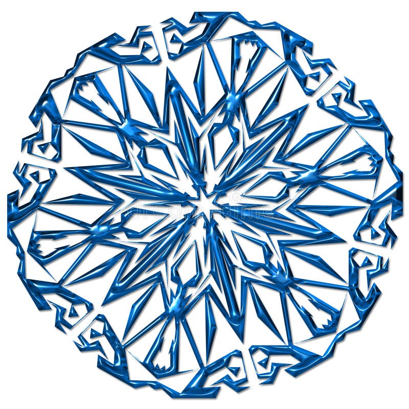 Decorative Snowflake Ornament Vector Stock Vector - Illustration of ...