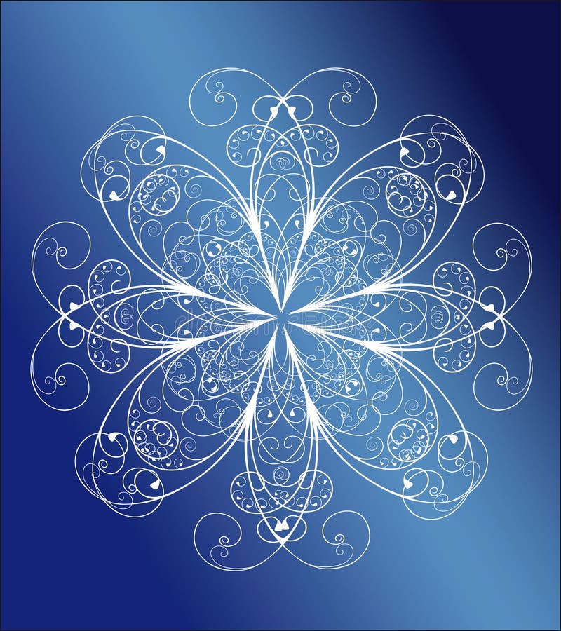 Big Filigree Detailed Snowflake Stock Vector - Illustration of artwork ...