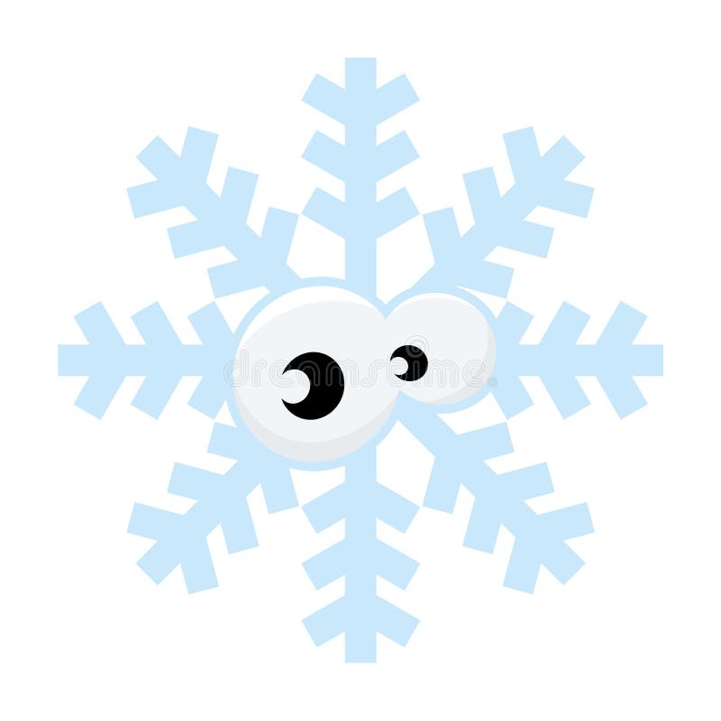 Snowflake Head - Smiley stock vector. Illustration of cold - 36396321