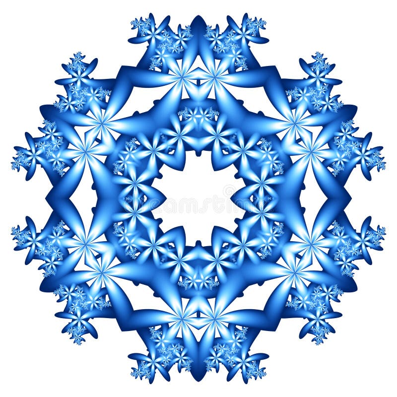 Snowflake Made of Precious Stones on Black Background Stock Vector ...