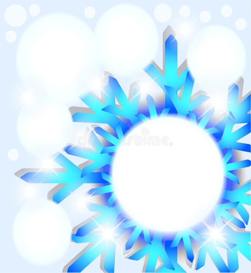 Snowflake Abstract Background. Stock Illustration - Illustration of ...