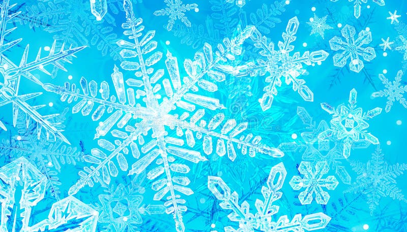 Snowflake Abstract Background High Resolution Stock Illustration ...