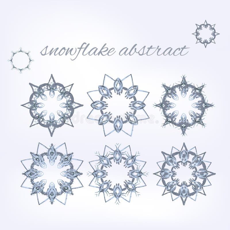 Snowflake abstract stock vector. Illustration of icon - 45091082