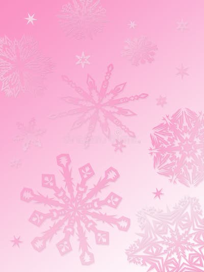 Snowflake background-pink stock illustration. Illustration of snowstorm ...