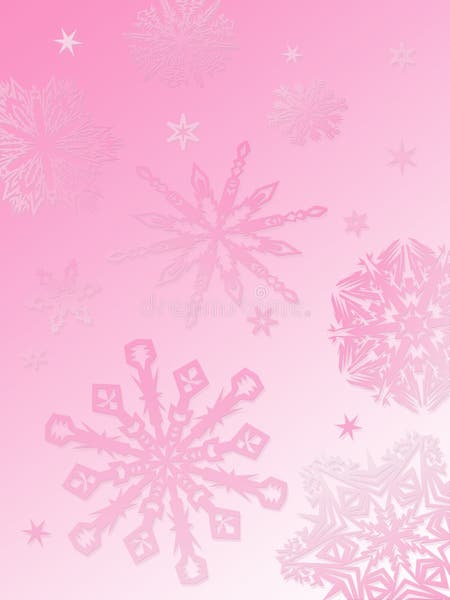 Snowflake background-pink stock illustration. Illustration of snowstorm ...