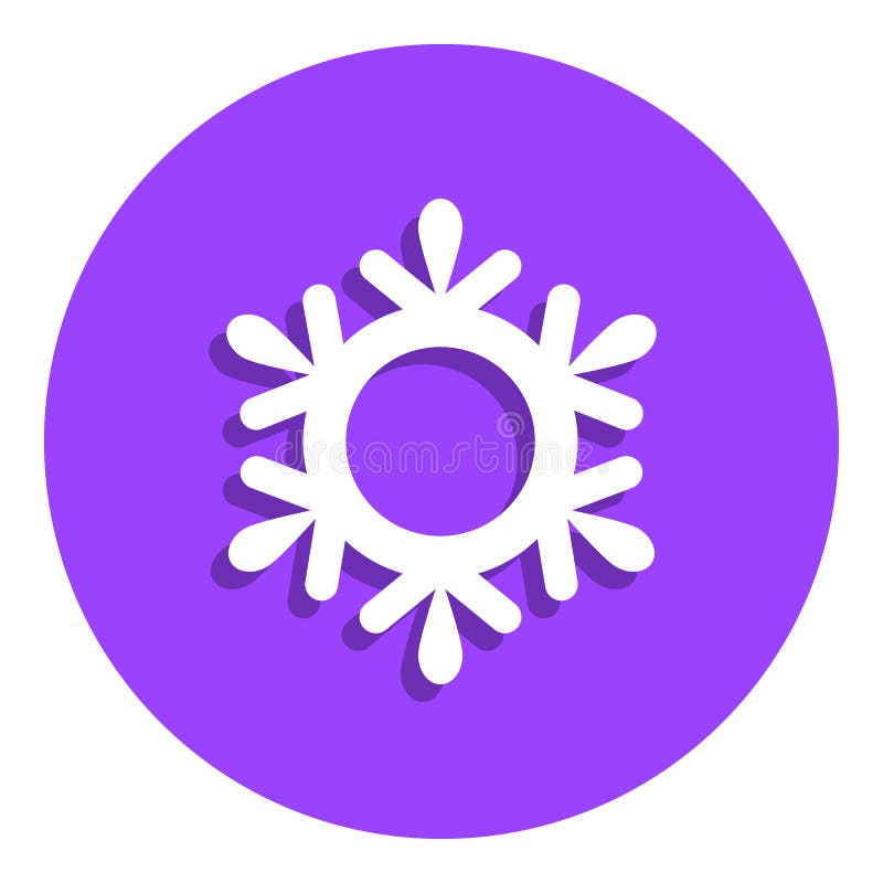 Snowflake Badge Icon. Simple Glyph, Flat Vector of Web Icons for Ui and ...