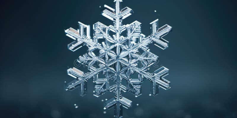 Snowflake on Black Background Stock Photo - Image of cold, contrast ...