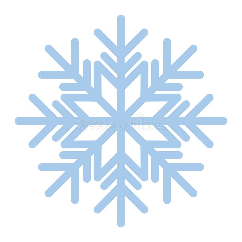 Snowflake of Blue Color in White Background Stock Vector - Illustration ...