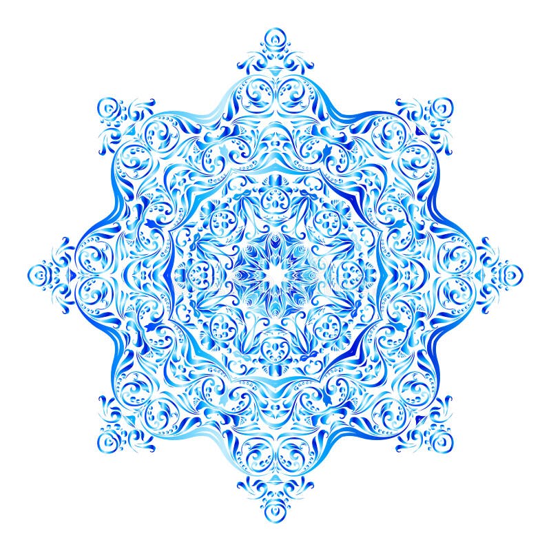 Snowflake stock illustration. Illustration of abstract - 46594331