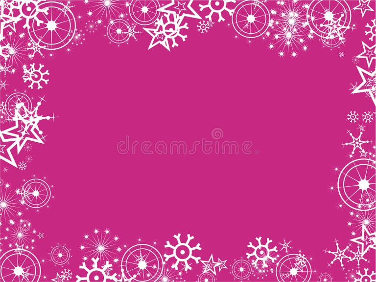 Pink Snowflake Border Stock Illustrations – 3,463 Pink Snowflake Border ...