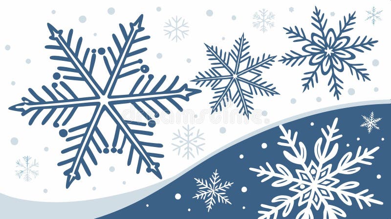 Snowflake Border Pattern, Winter Frame Design Vector Design Generative ...