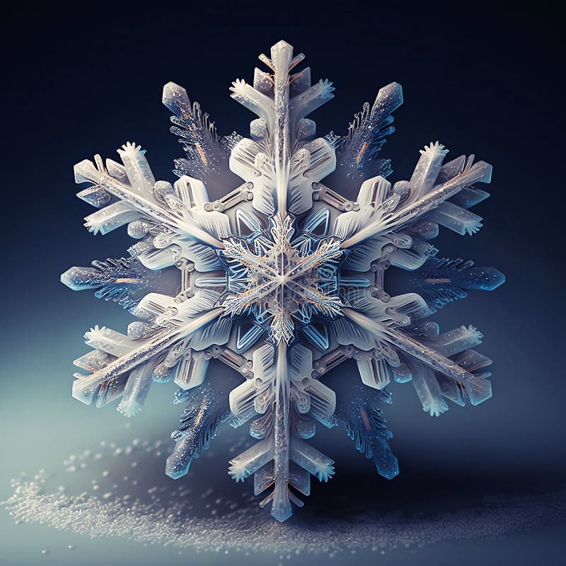 Snowflake broch 3d render stock illustration. Illustration of pattern ...