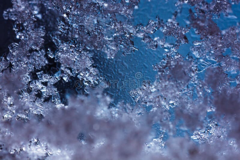 Snowflake and a Broken Piece of it Stock Image - Image of glass ...