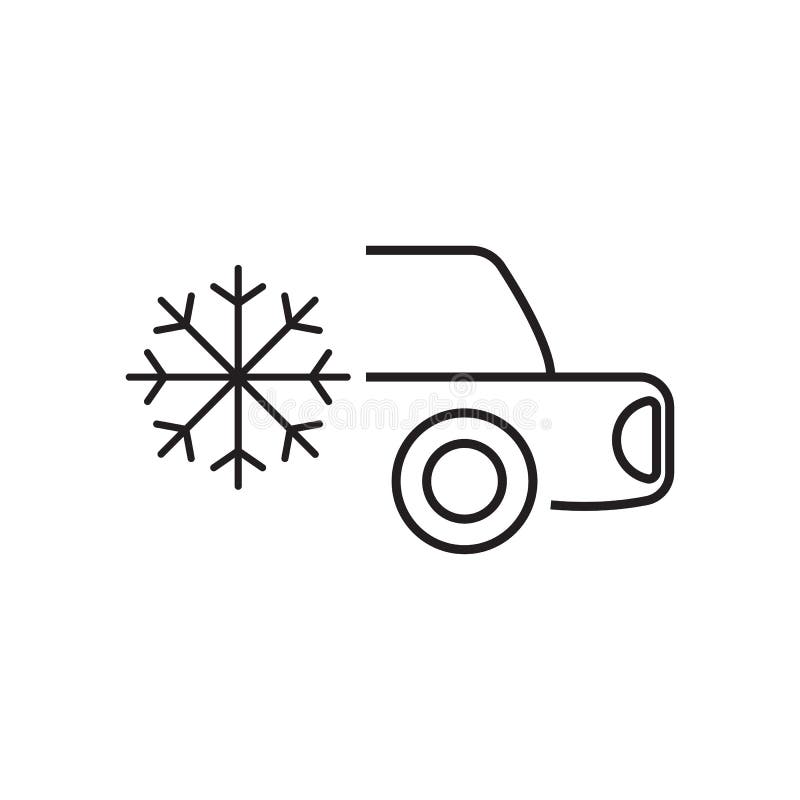 Snowflake and Car Icon Vector Design Illustration Stock Vector ...