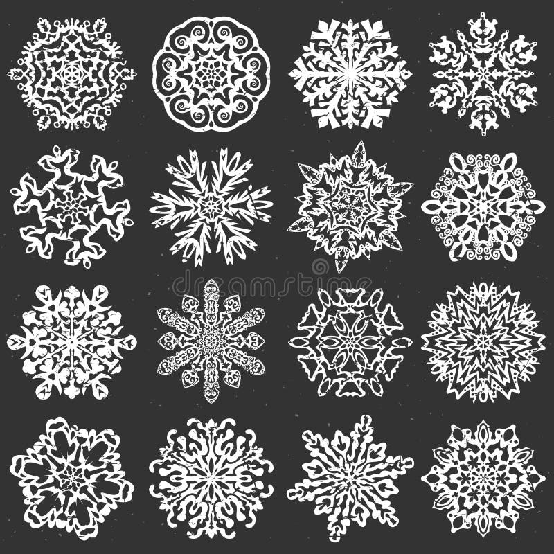 Tribal Snow Flakes stock vector. Illustration of ornament - 6236107
