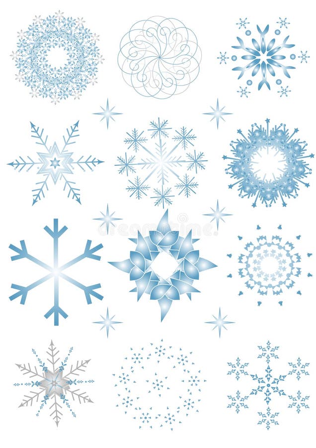 Funky Christmas Tree Snowflakes Stock Vector - Illustration of dingbat ...