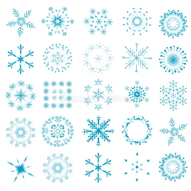 Funky Christmas Tree Snowflakes Stock Vector - Illustration of dingbat ...