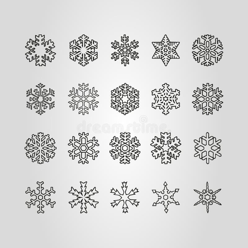 Snowflake Icon, Sign and Symbol Vector Illustration Stock Vector ...