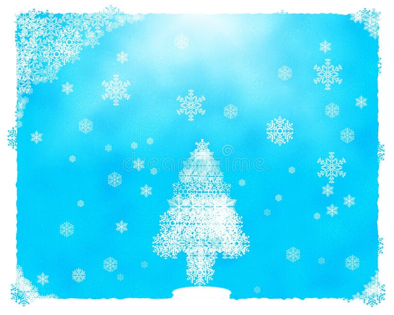 Snowflake Christmas Tree Picture. Image: 1527412
