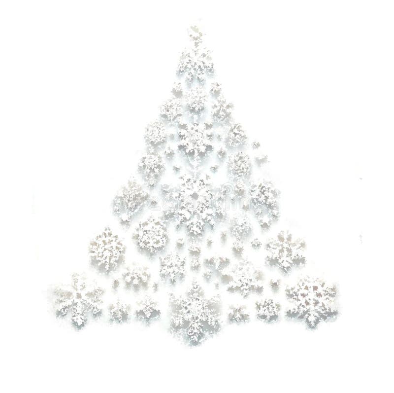 A Snowflake Christmas Tree Abstract Background Design Graphic Stock ...