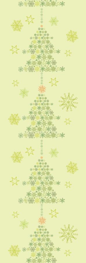 Snowflake Textured Christmas Trees Seamless Stock Vector - Illustration ...