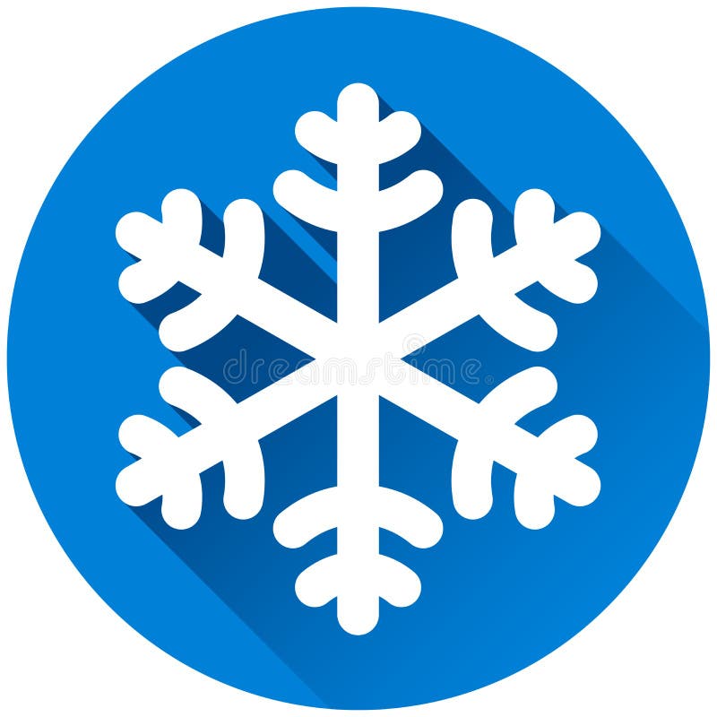 Snowflake Circle Blue Icon Concept Stock Vector - Illustration of ...