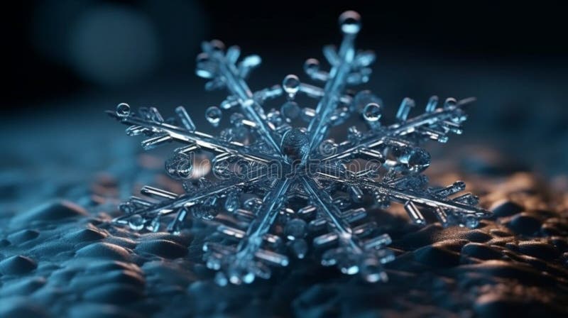 Snowflake Close Up Background for Graphic Design or PowerPoint ...