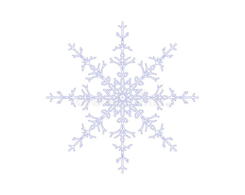 Snowflake Pattern. Coloring Book. Snowflake for Cutting. Stock ...