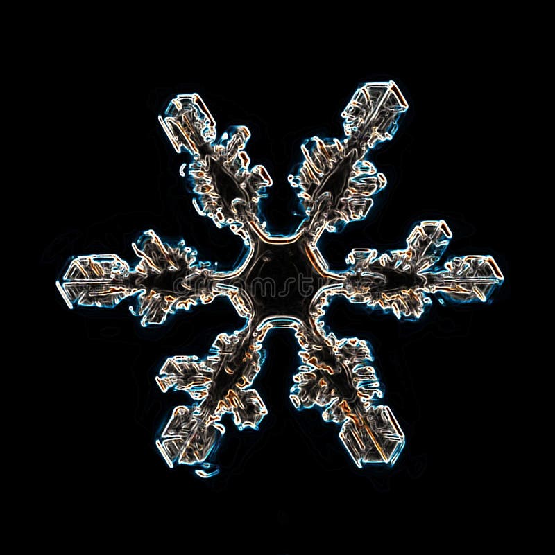 Snowflake crystal stock illustration. Illustration of background - 59668240