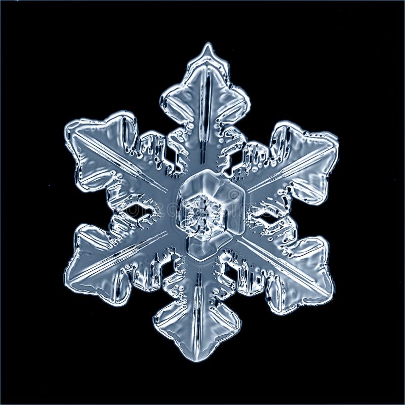 Snowflake crystal stock illustration. Illustration of background - 59668240