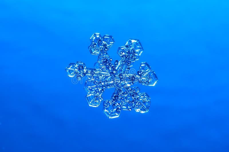 Snowflake Crystal Natural Macro Stock Image - Image of frosty, cold ...