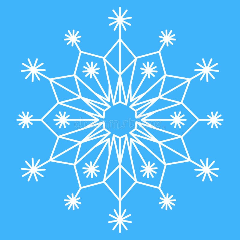 Snowflake for Design, Star Spark in Snowflake Pattern Stock ...