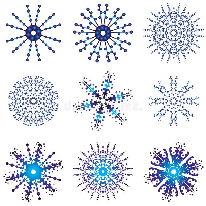 Snowflake designs stock vector. Illustration of design - 1066557