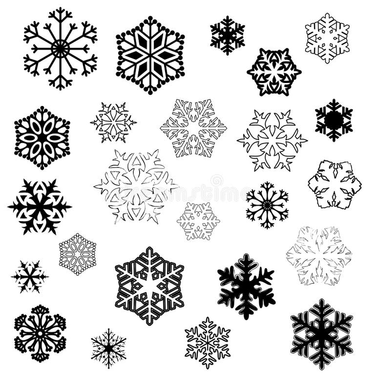 Snowflake designs stock vector. Illustration of complicated - 3438323