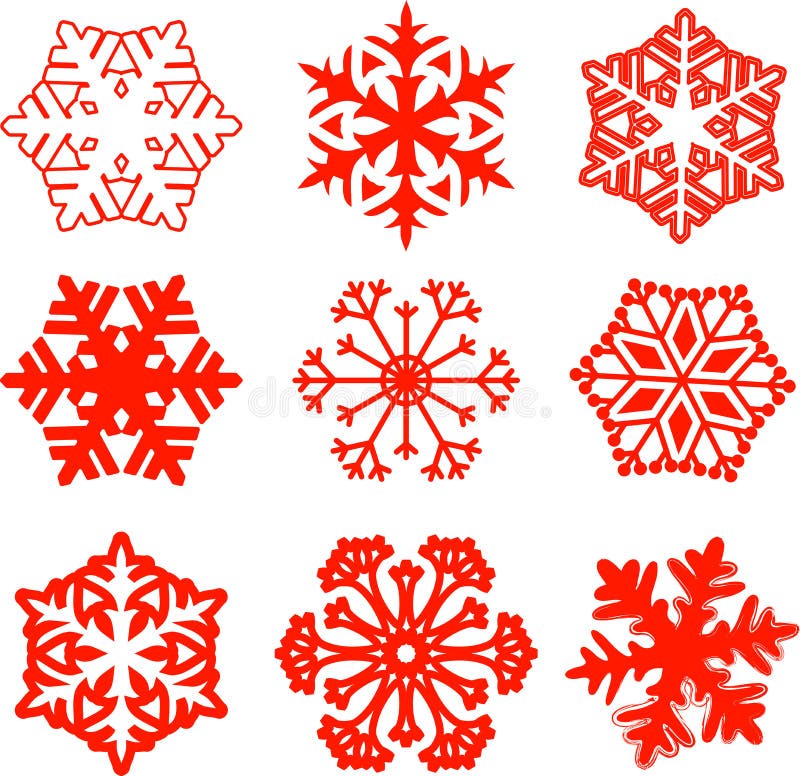 Snowflake designs stock vector. Illustration of xmas, drawing - 4915991