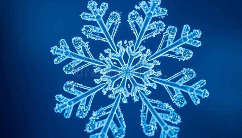 Snowflake Digital Art Blue, Digital Snowflake, Blue Snowflake ...