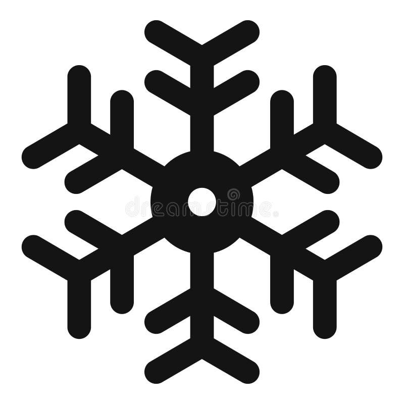 Snowflake Element Icon, Simple Style Stock Vector - Illustration of ...