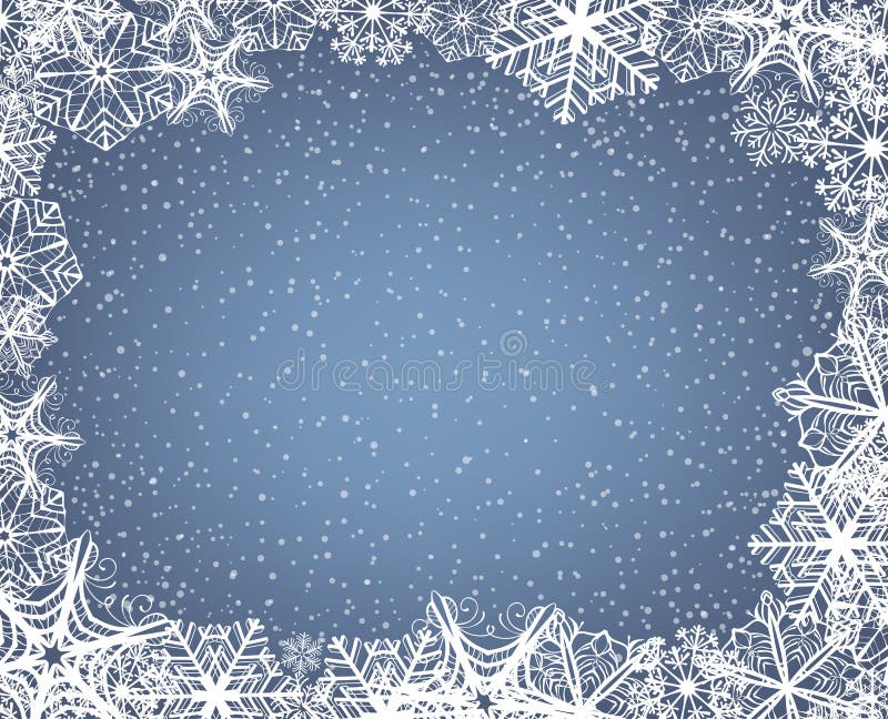 Snowflake frame stock vector. Illustration of snowflake - 21619456