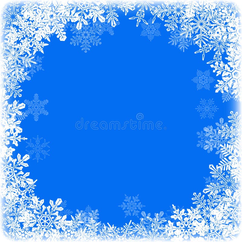 Snowflake frame stock illustration. Illustration of december - 22359716