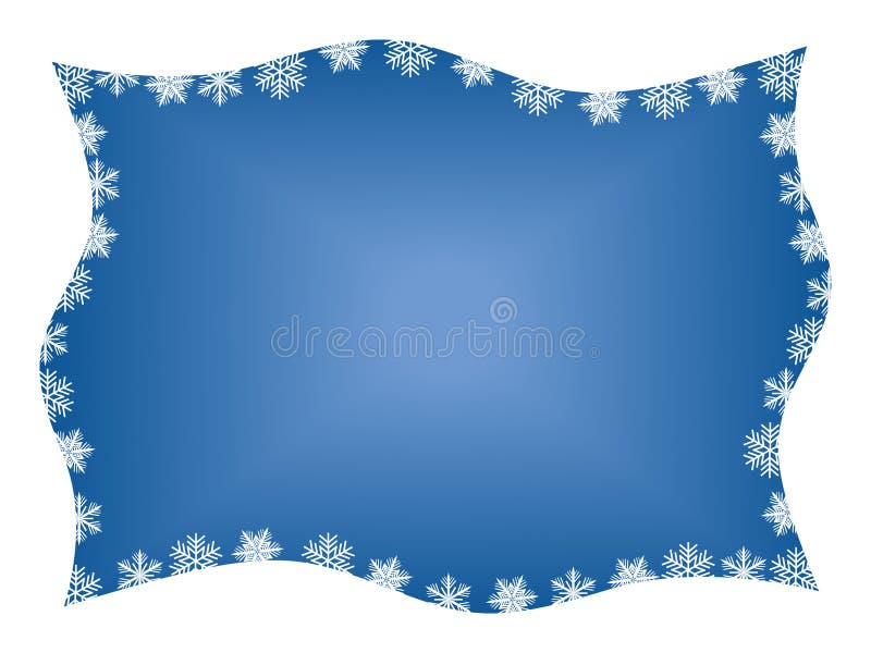 Snowflake Frame stock vector. Illustration of frame, season - 3338441