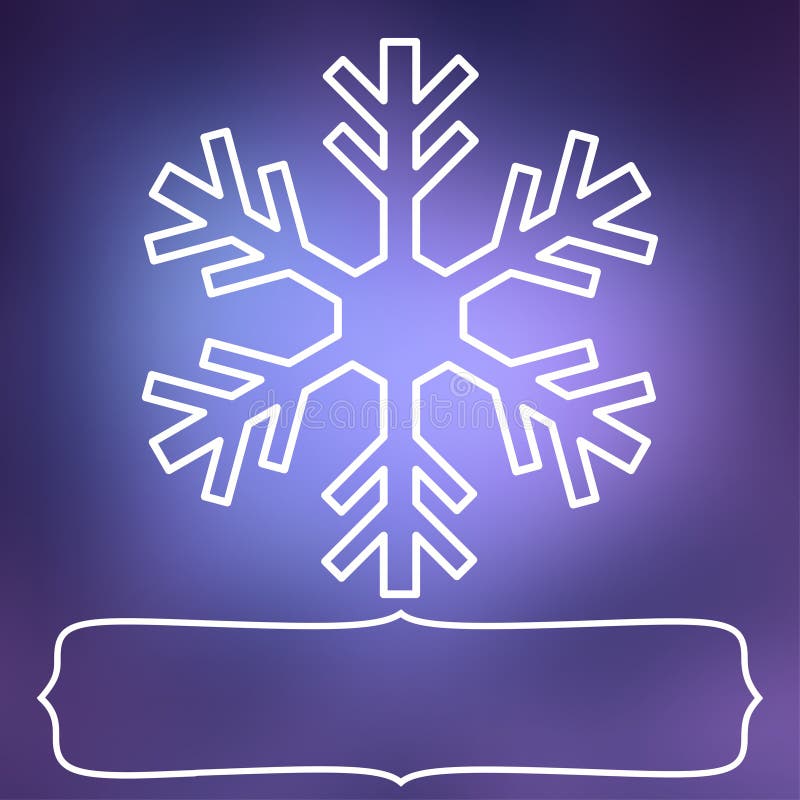 Snowflake frame stock vector. Illustration of simplicity - 79940470