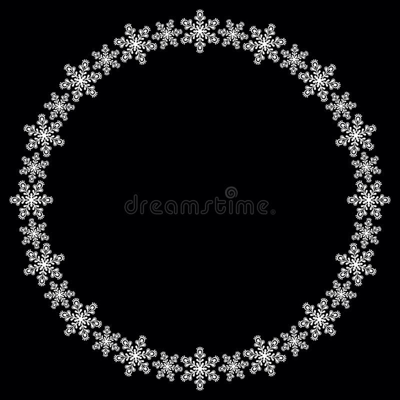 Snowflake frame stock vector. Illustration of snowflake - 31588811