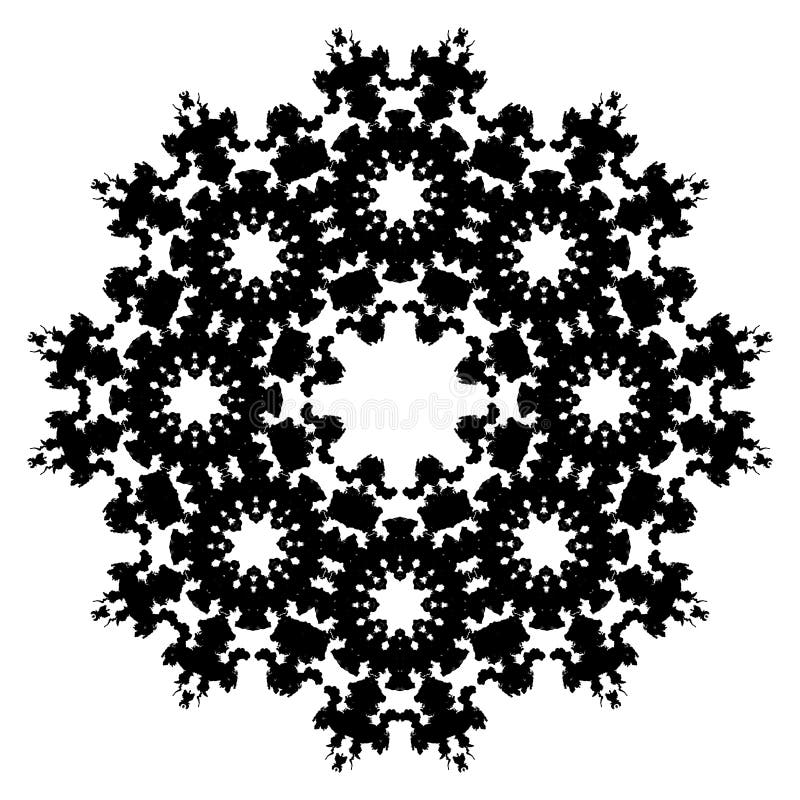 Snowflake Glyph Vector Symbol Stock Vector - Illustration of tattoo ...