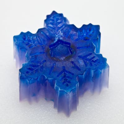 Snowflake Ice Cube stock photo. Image of blue, shape, shaped - 7197592