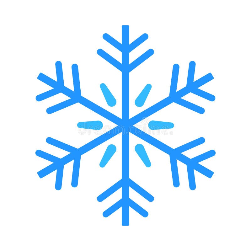 Snowflake Icon, Symbol of Snow, Holiday, Cold Weather, Frost and Winter ...