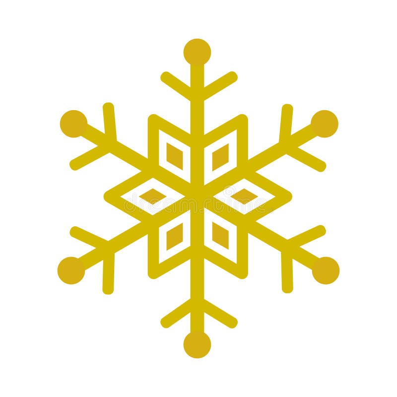 Snowflake Icon, Symbol of Snow, Holiday, Cold Weather, Frost and Winter ...