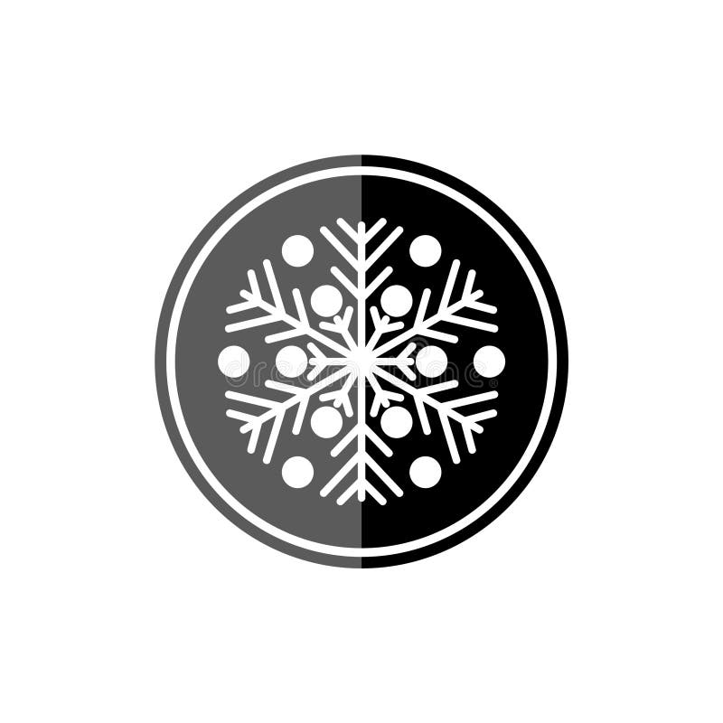 Snowflake icon or button stock vector. Illustration of graphic - 142611960