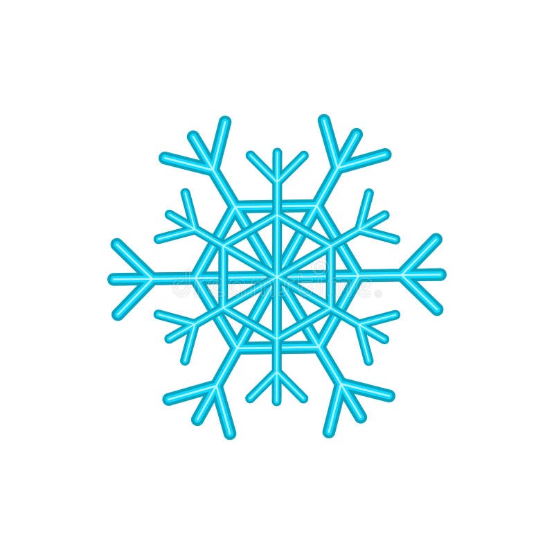 Snowflake Icon, Cartoon Style Stock Illustration - Illustration of ...