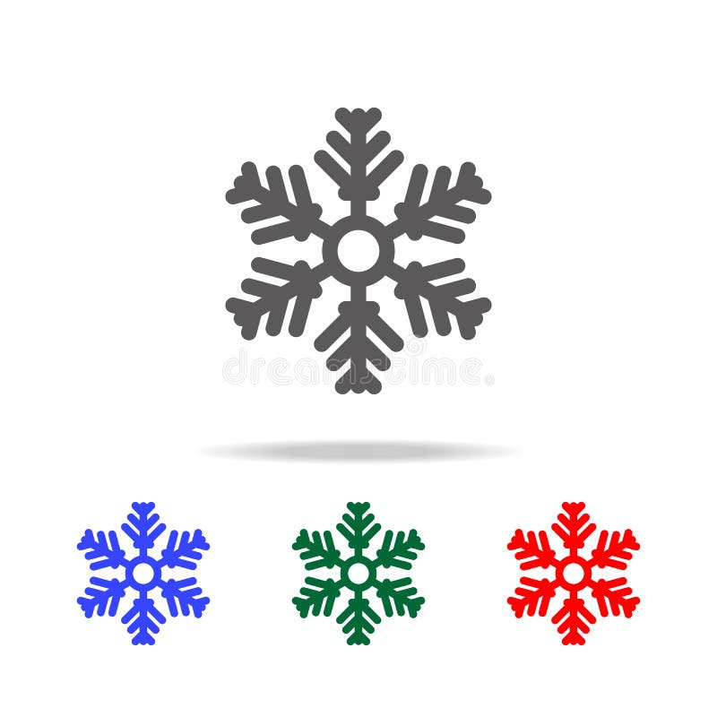 Snowflake Icon. Elements in Multi Colored Icons for Mobile Concept and ...