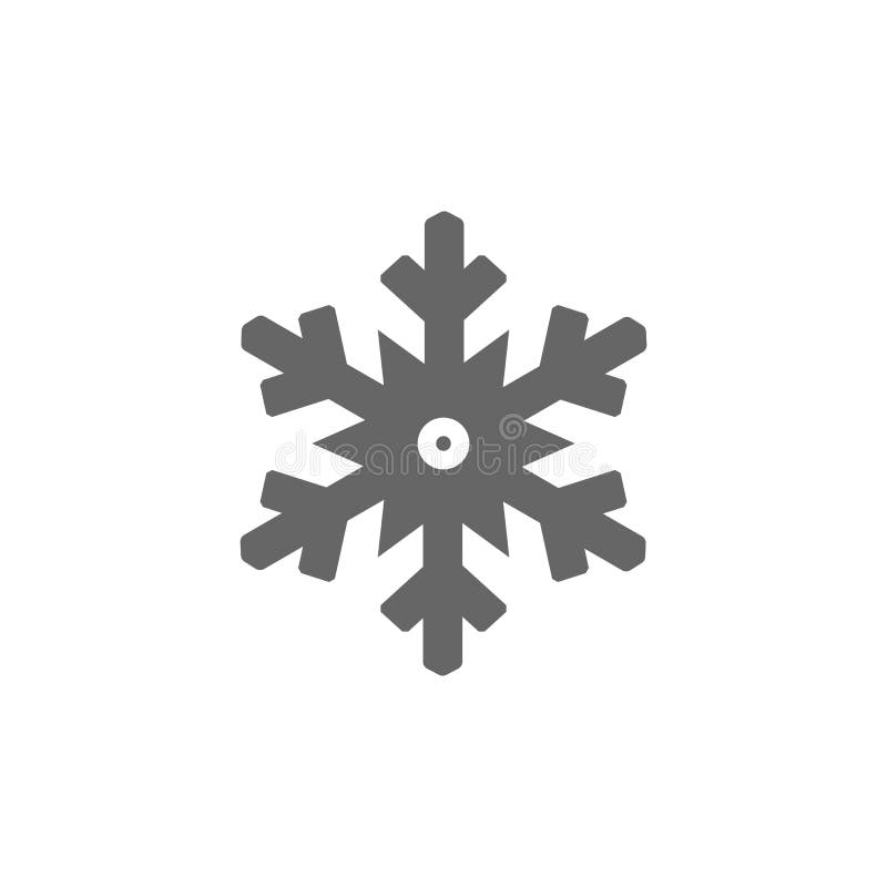 Snowflake Icon, Frozen Sign. Vector Illustration, Flat Design Stock ...